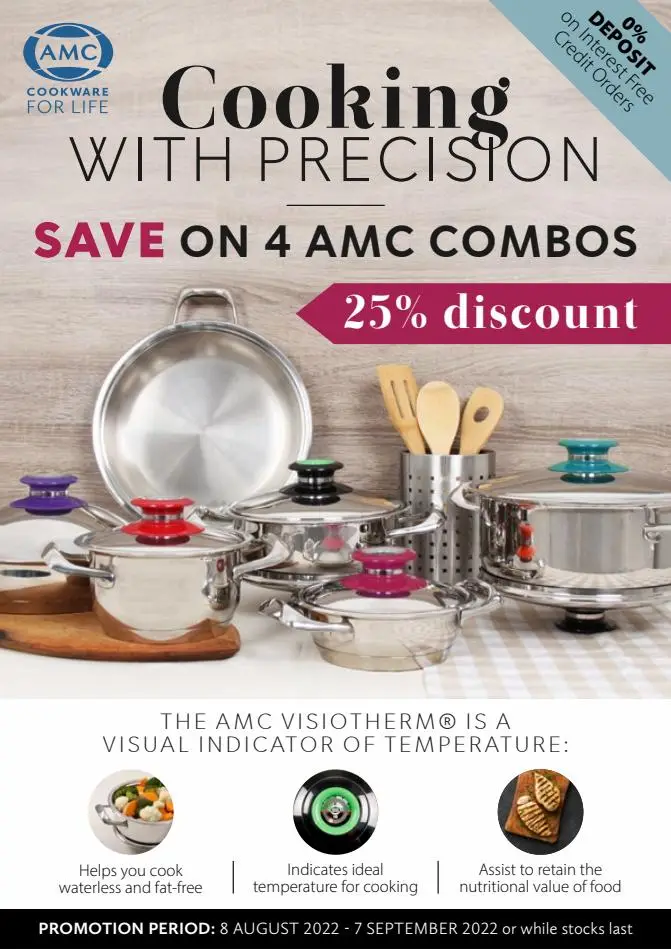 AMC Cookware South Africa — Product catalog, promotions and discounts ...
