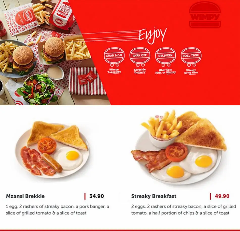 Wimpy South Africa — Product catalog, promotions and discounts ...