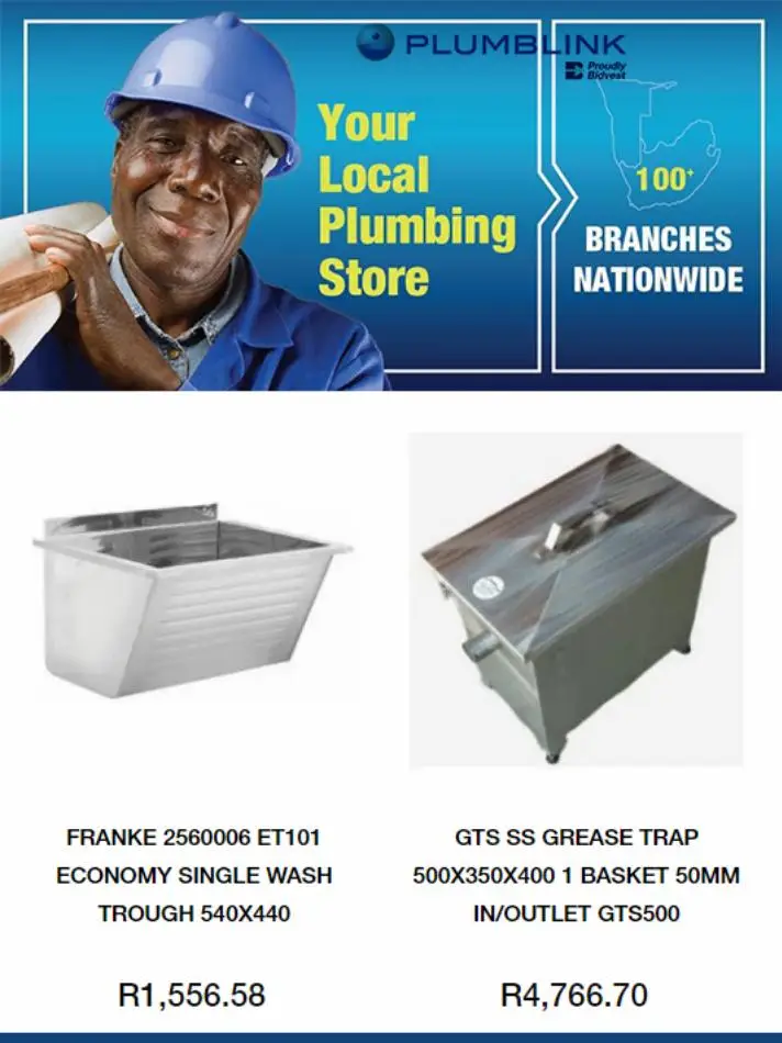 Plumblink South Africa — Product catalog, promotions and discounts ...