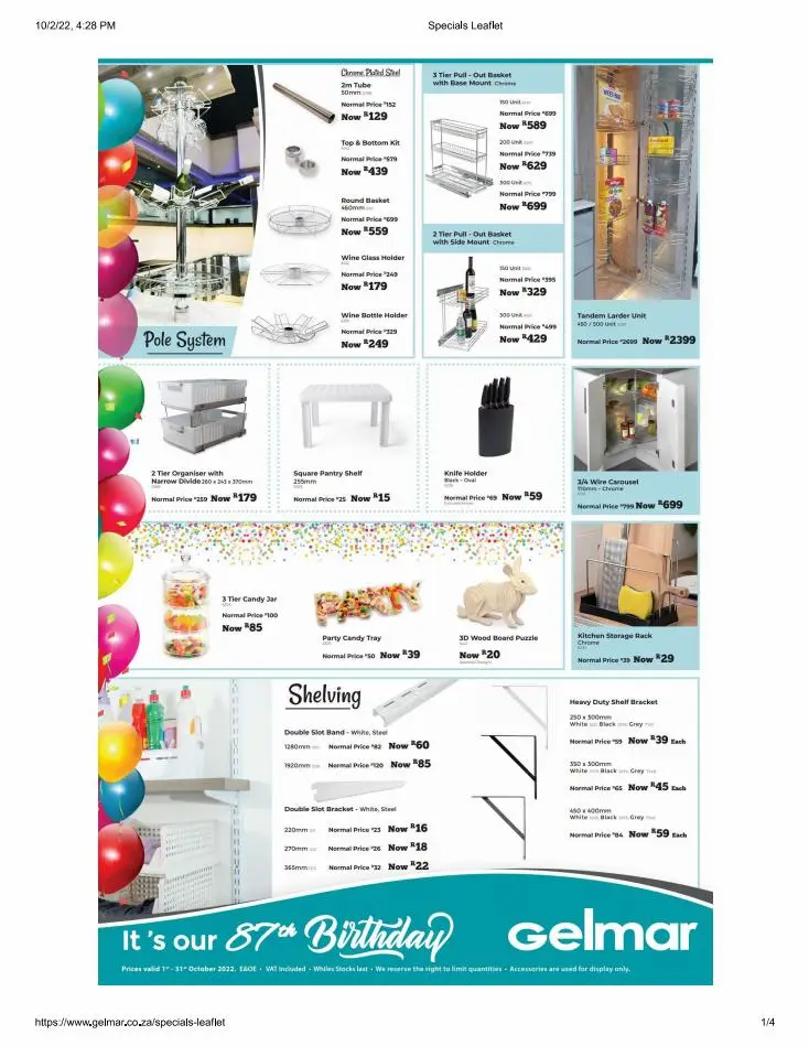 Gelmar South Africa — Product catalog, promotions and discounts ...