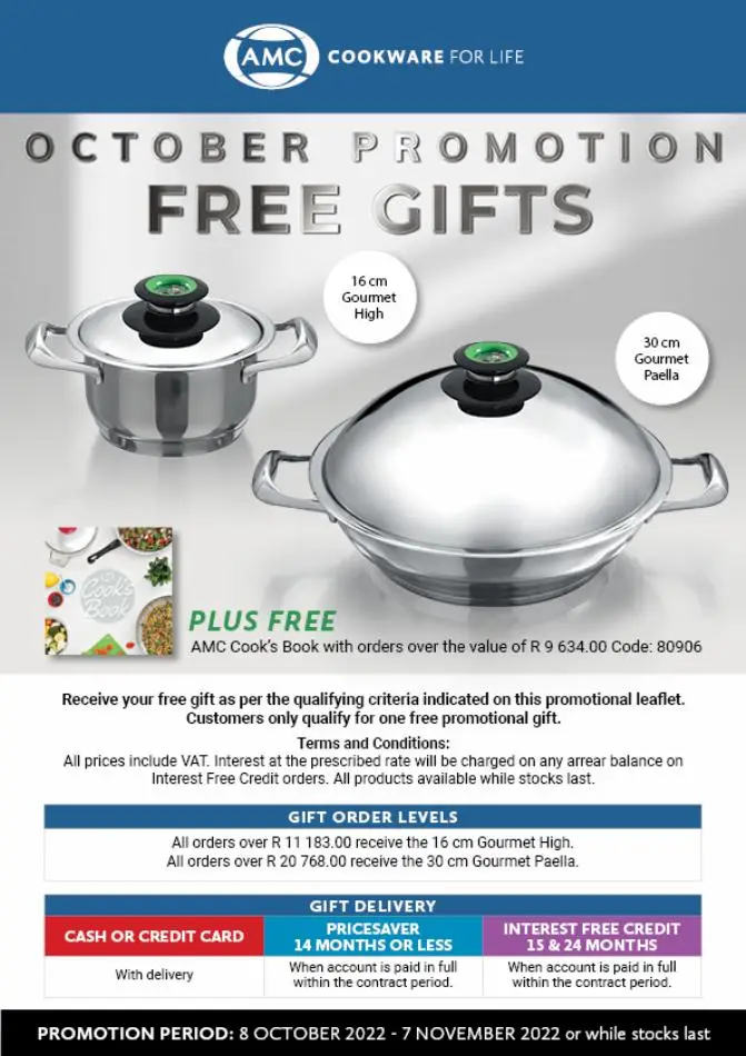 AMC Cookware South Africa — Product catalog, promotions and discounts ...