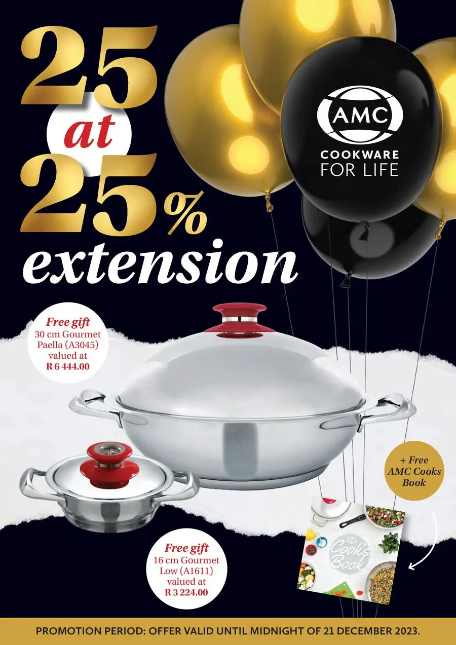 AMC Cookware: 25 at 25% extension 13.12.2023/20.12.2023 | Catalogium ...