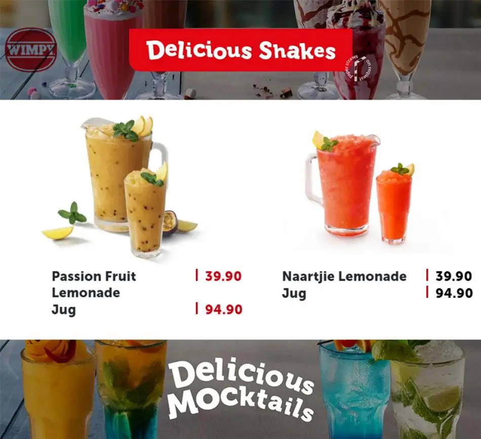 Wimpy: Wimpy Halaal Drinks Menu 01.11.2022/30.11.2022 | Catalogium ...