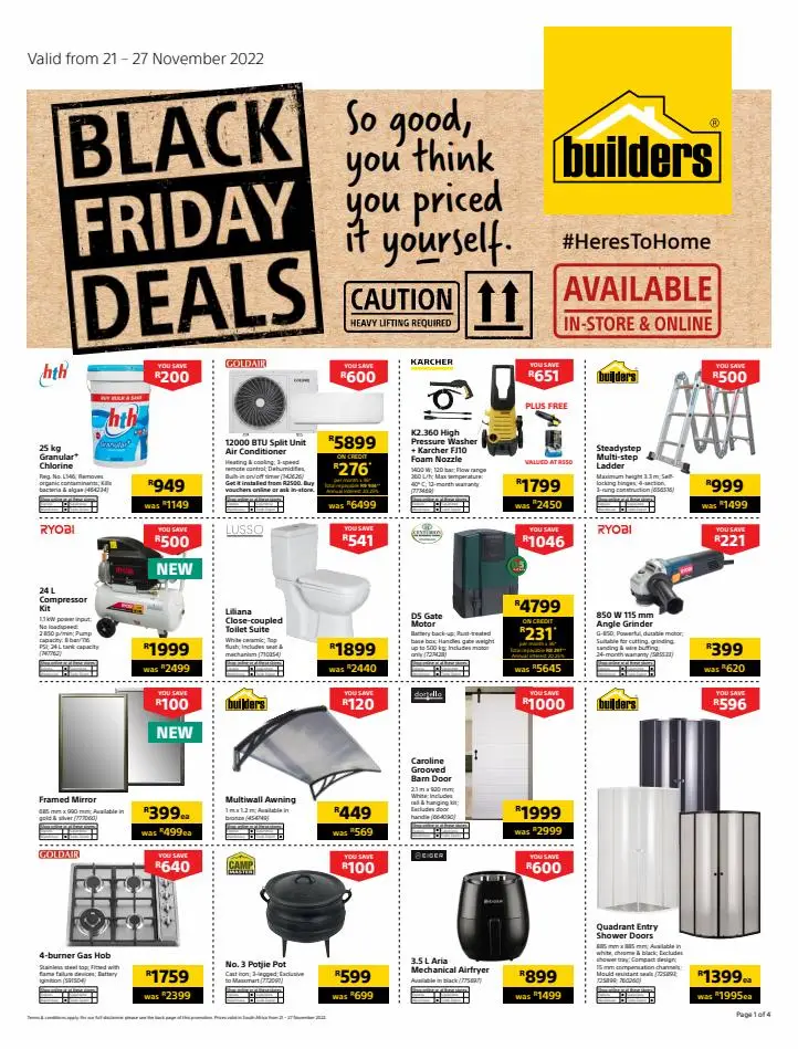 Builders Warehouse South Africa — Product catalog, promotions and ...