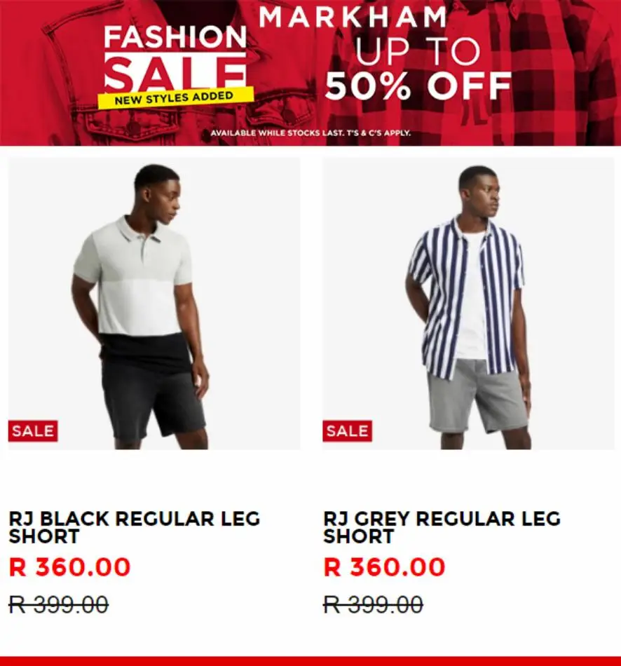 Markham South Africa — Product catalog, promotions and discounts ...