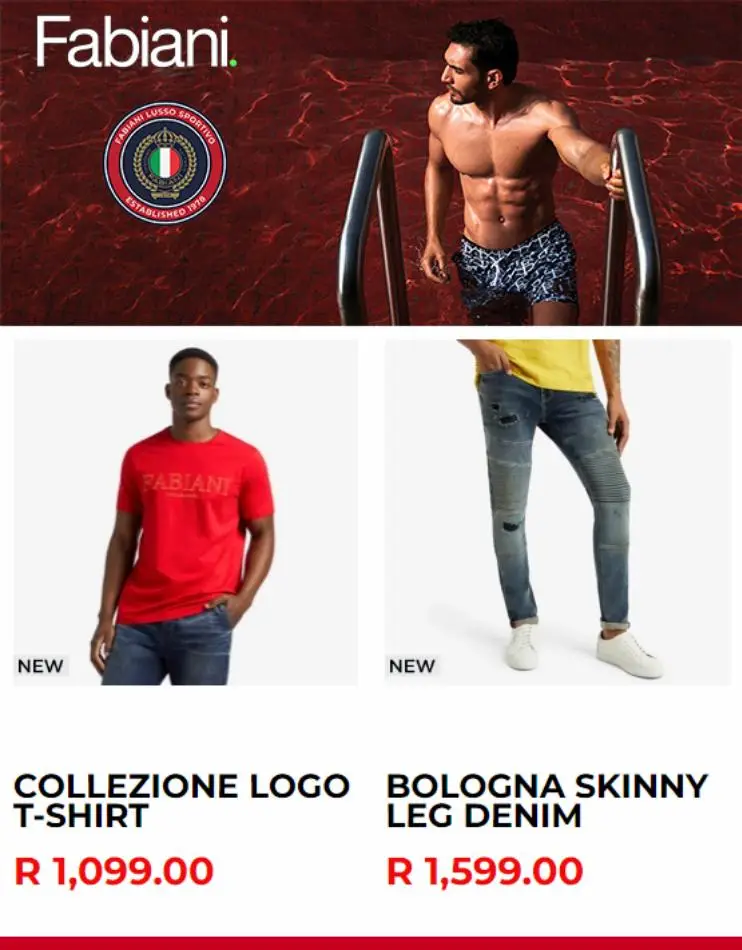 Fabiani South Africa — Product catalog, promotions and discounts ...
