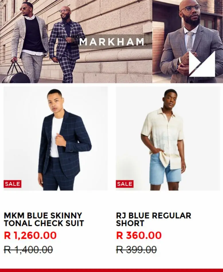 Markham South Africa — Product catalog, promotions and discounts ...