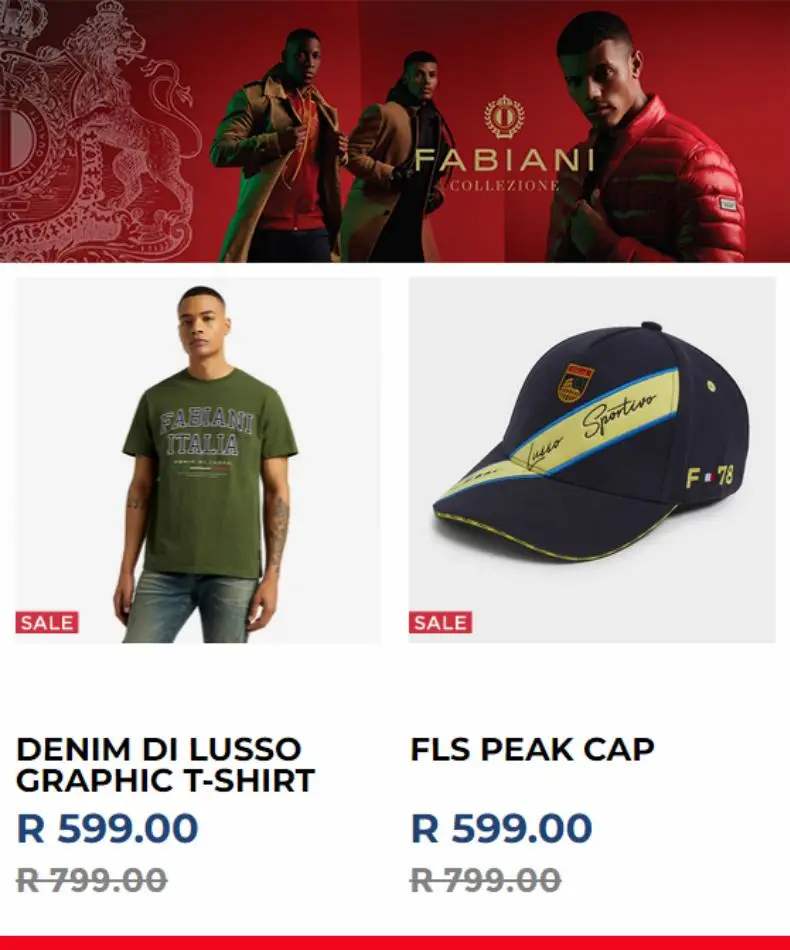 Fabiani South Africa — Product catalog, promotions and discounts ...