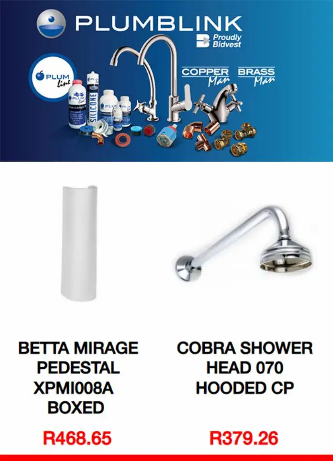 Plumblink South Africa — Product catalog, promotions and discounts ...