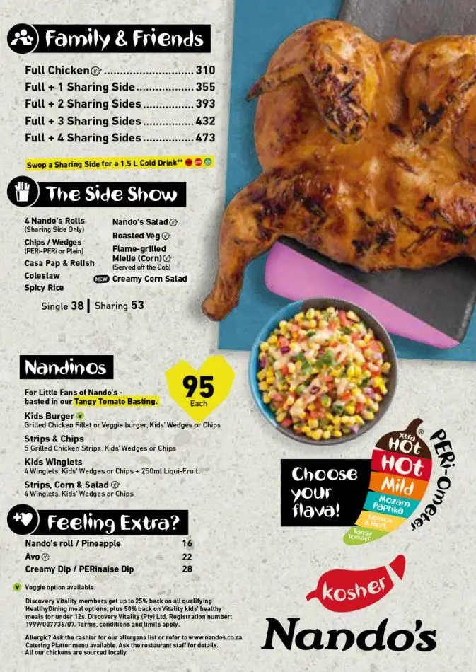 Nandos South Africa — Product catalog, promotions and discounts ...