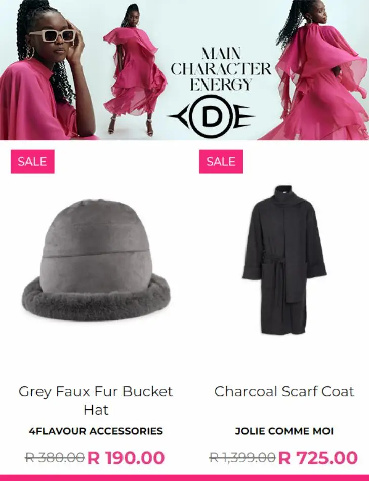 YDE South Africa — Product catalog, promotions and discounts ...