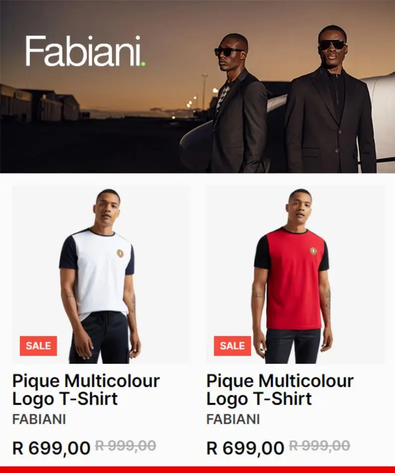 Fabiani South Africa — Product catalog, promotions and discounts ...