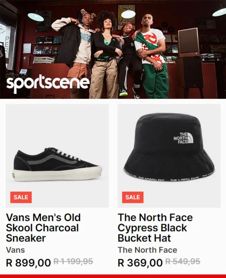 Sportscene South Africa — Product catalog, promotions and discounts ...