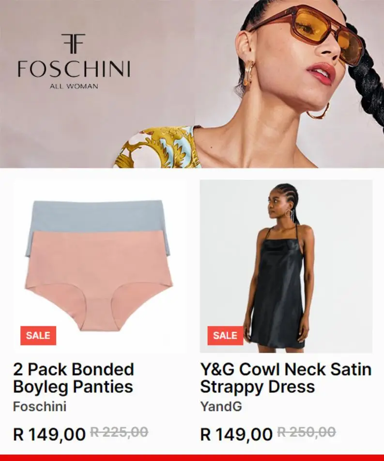Foschini South Africa — Product catalog, promotions and discounts ...