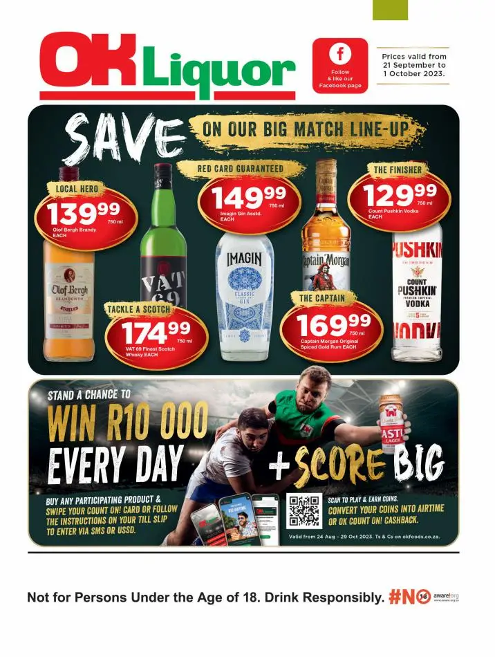 OK Liquor South Africa — Product catalog, promotions and discounts ...