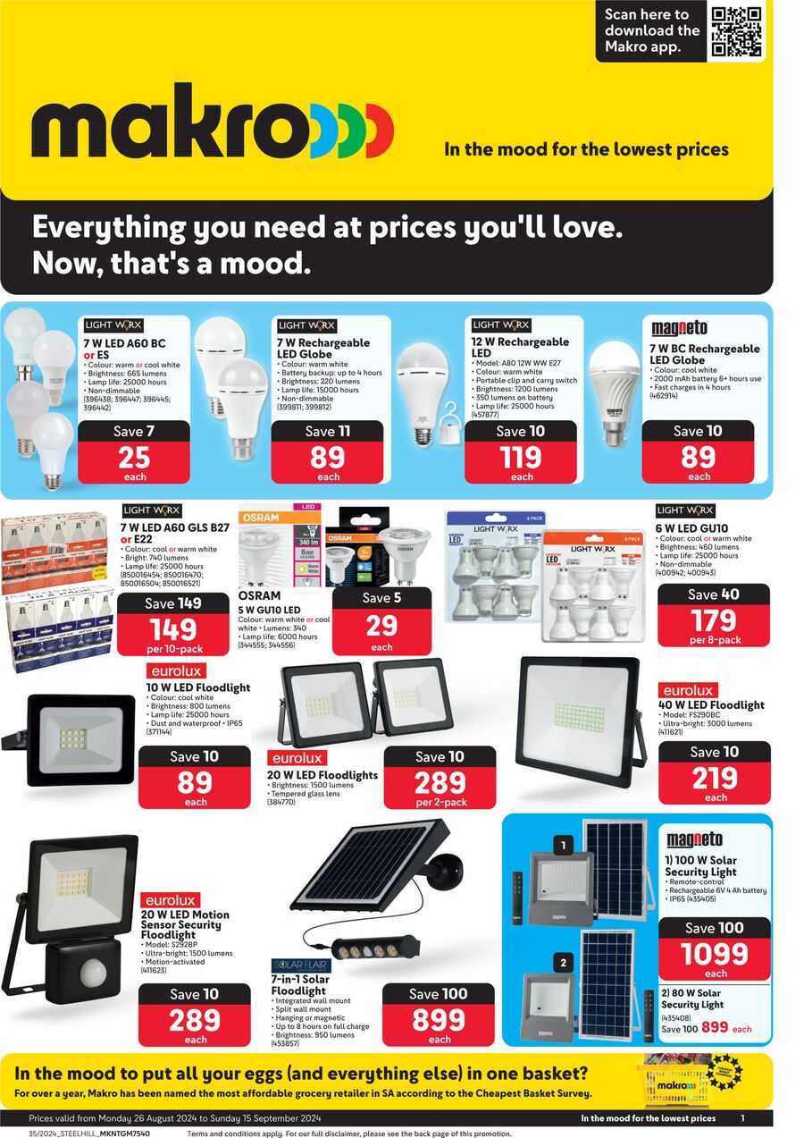 Reebok: Makro : Electrical & Lighting 27.08.2024/14.09.2024 | Catalogium South Africa