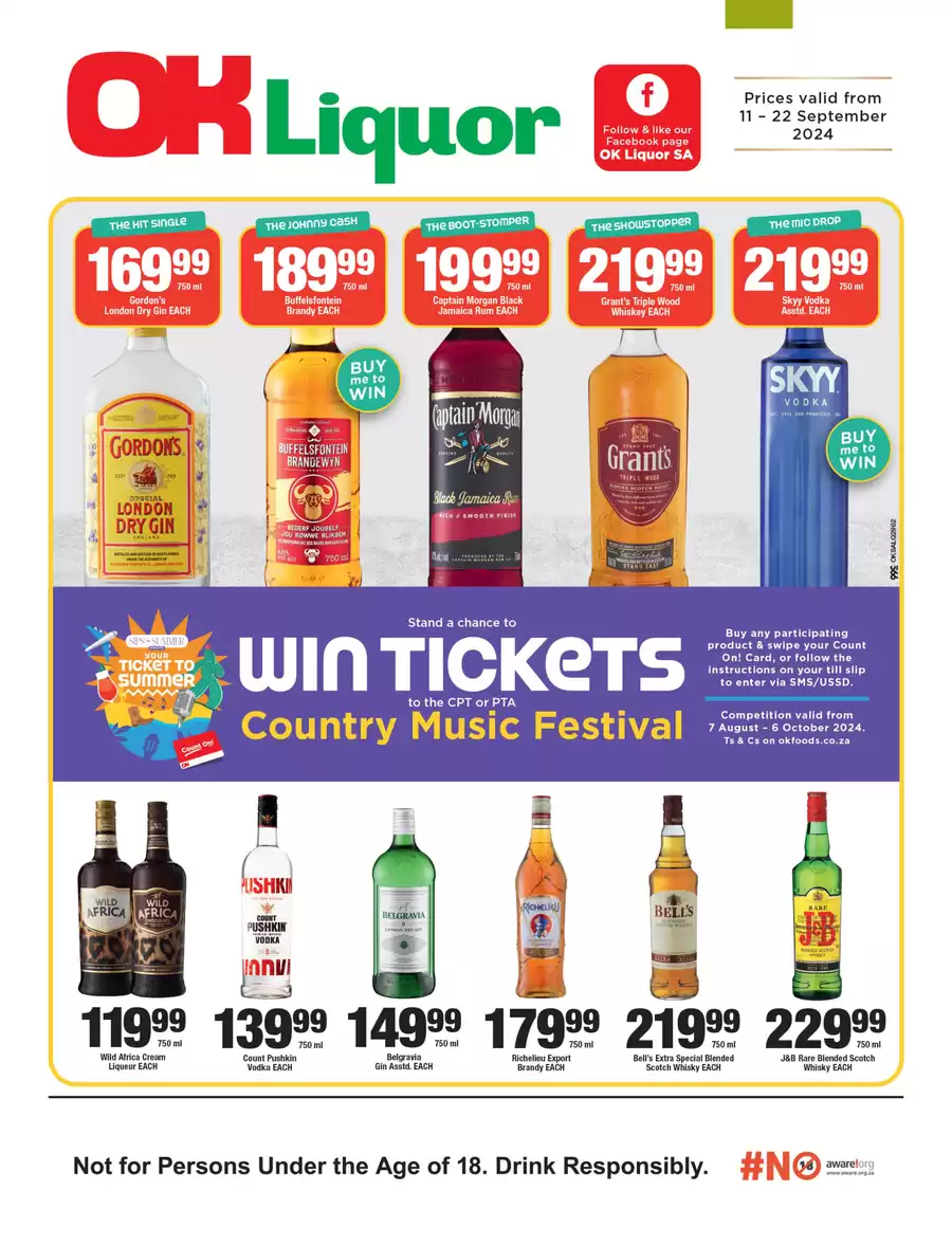 OK Liquor South Africa — Product catalog, promotions and discounts ...