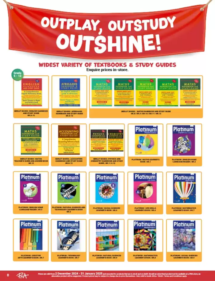 PNA: Back 2 School Catalogue 11.12.2024/31.01.2025 | Catalogium South ...