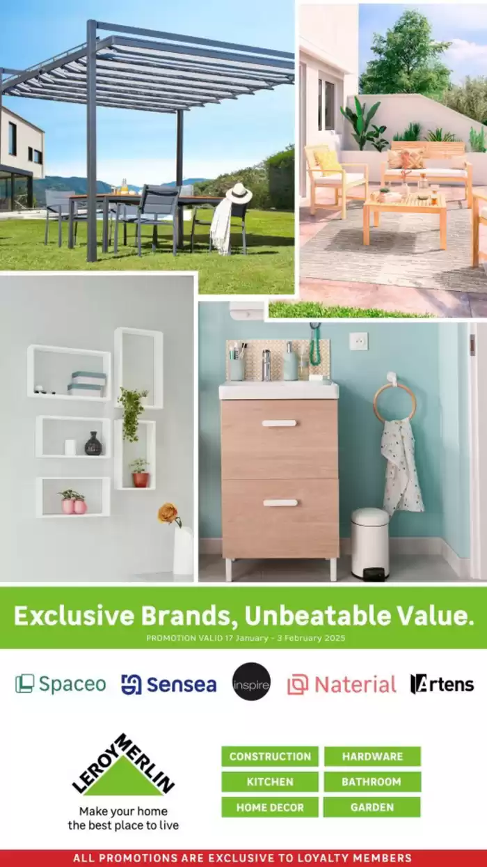 Leroy Merlin: Exclusive Brands, Unbeatable Value. 16.01.2025/03.02.2025 ...