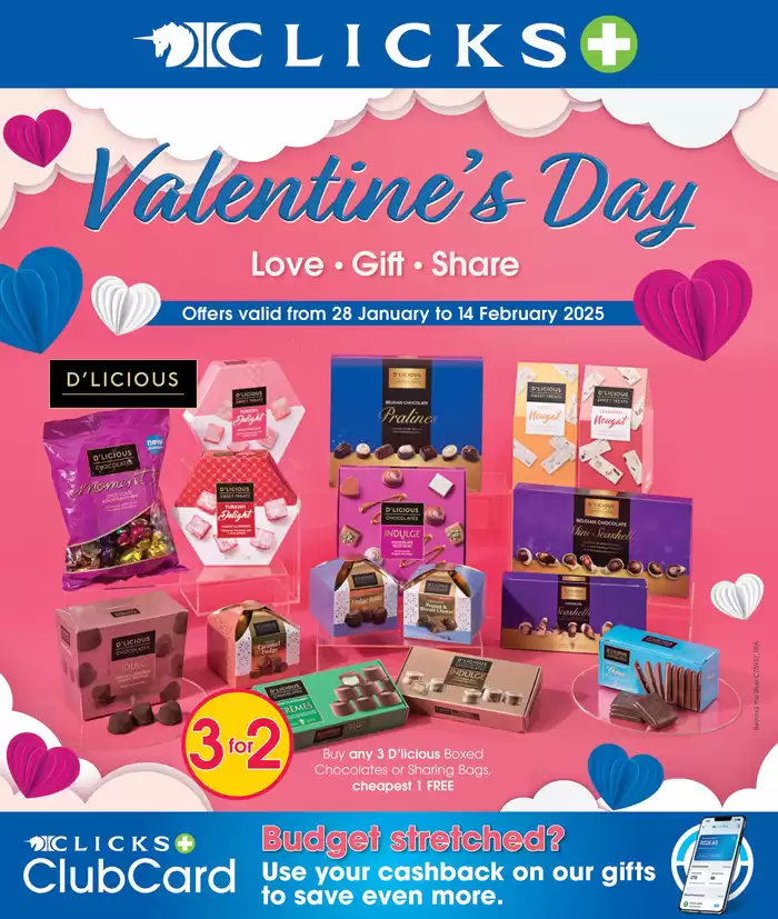Clicks: Valentine’s Day at Clicks 29.01.2025/14.02.2025 | Catalogium ...