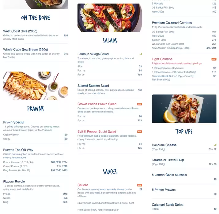 Ocean Basket: Ocean Basket Menu 03.02.2025/28.02.2025 | Catalogium ...