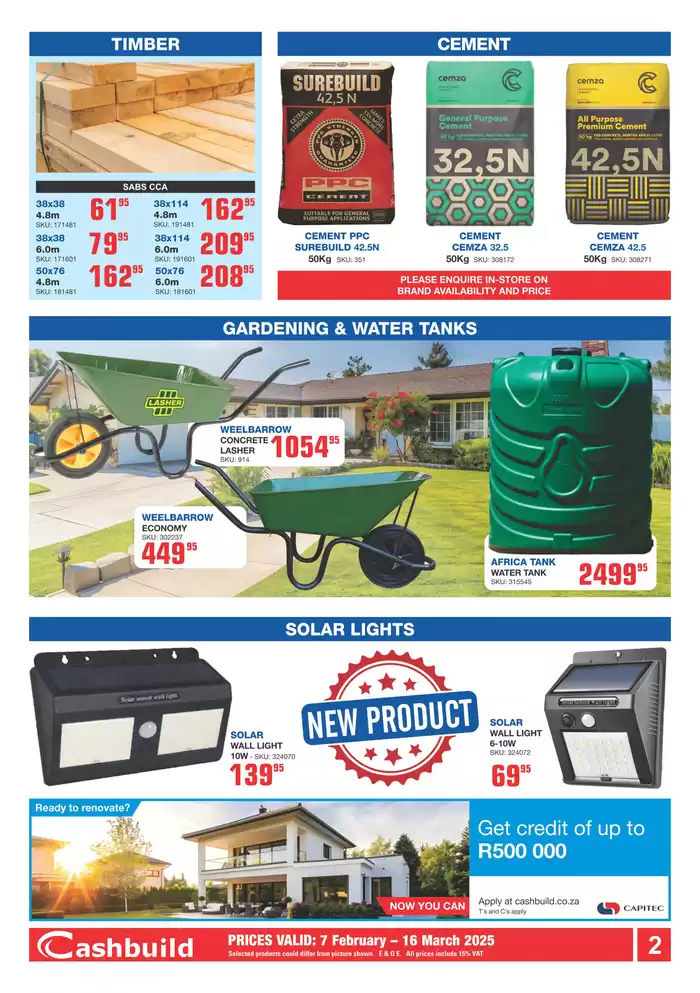 Cashbuild: Cashbuild weekly specials 07.02.2025/16.03.2025 | Catalogium ...