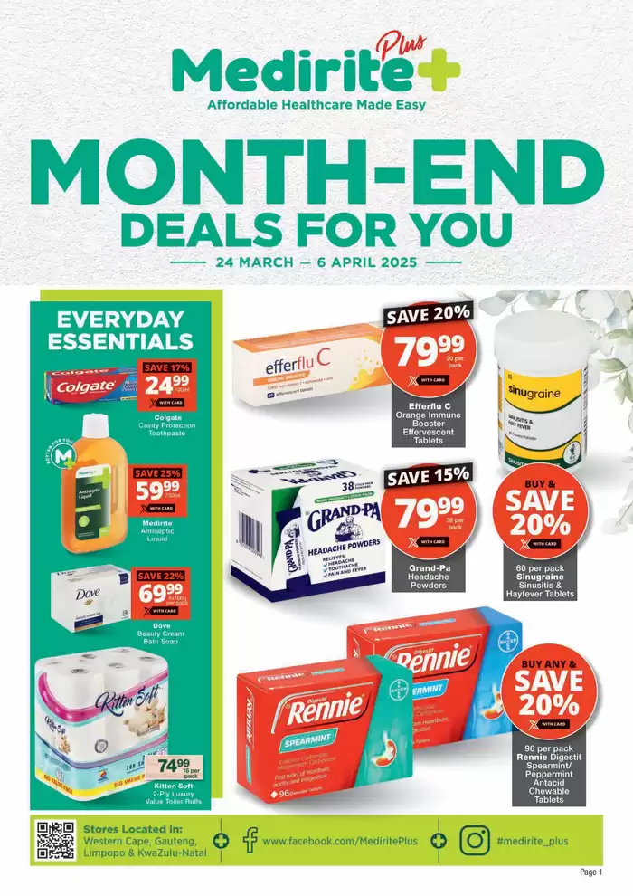 MediRite: Medirite Plus | Month End Deals 25.03.2025/06.04.2025 ...