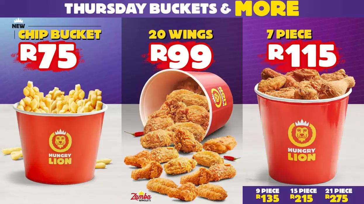 Hungry Lion: Menu 10.06.2025/10.07.2025 | Catalogium South Africa