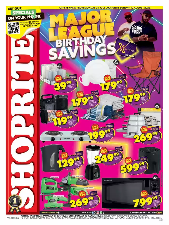 Gucci: Shoprite Major Essentials 21 July - 10 August 22.07.2025/10.08. ...