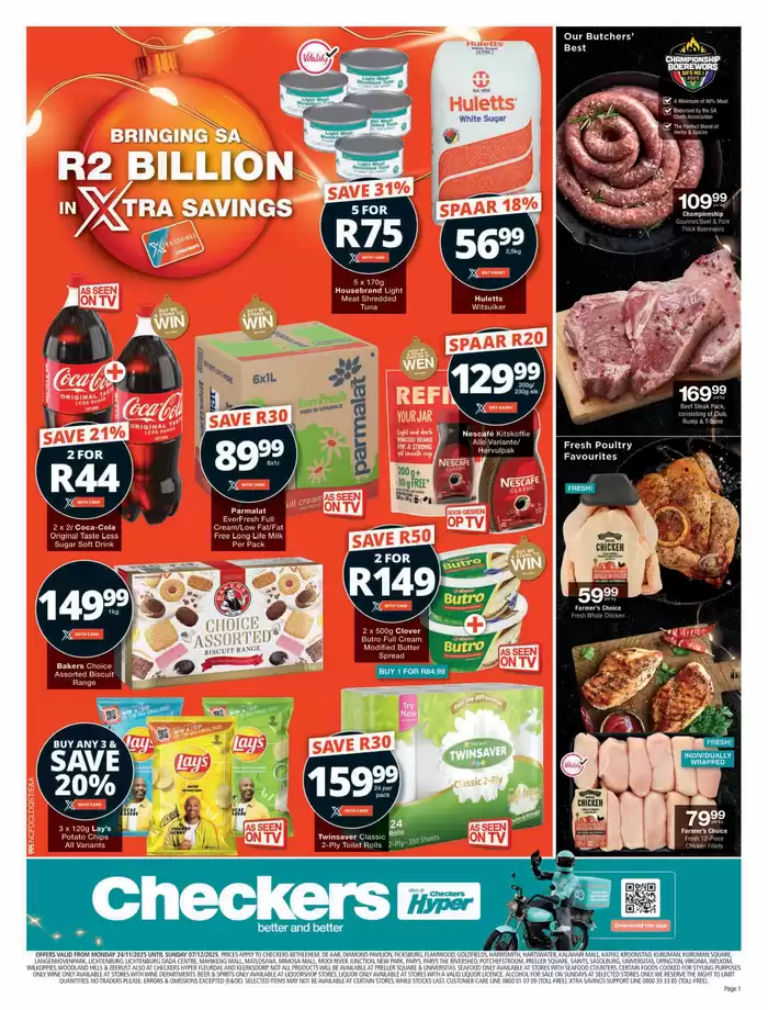 Lush: Checkers weekly specials 23.11.2025/07.12.2025 | Catalogium South ...